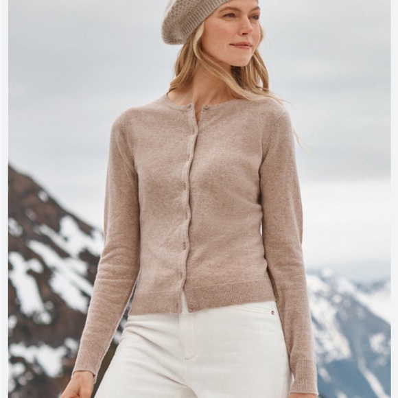 Garnet Hill | Sweaters | Garnet Hill Essential 0 Cashmere Retro ...